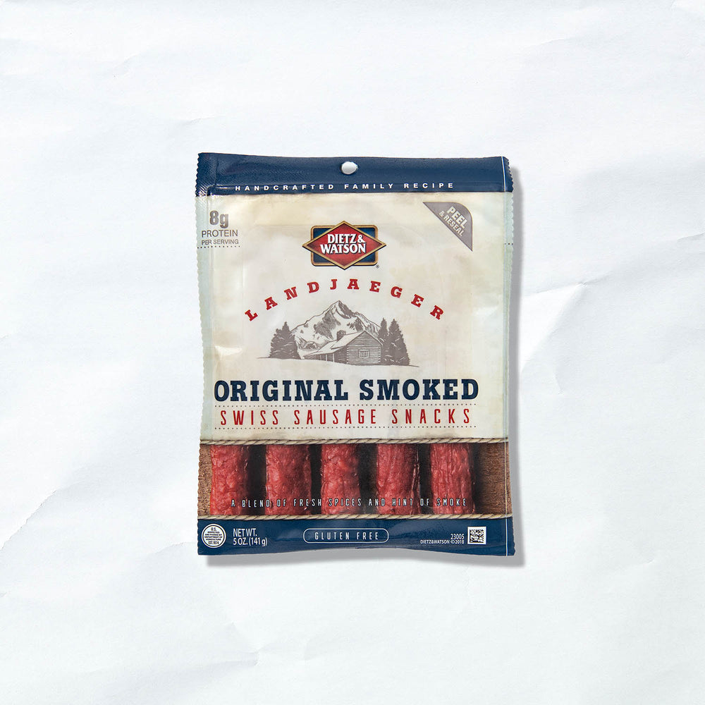 Dietz And Watson Landjaeger Original Smoked Sausage 5 Pack