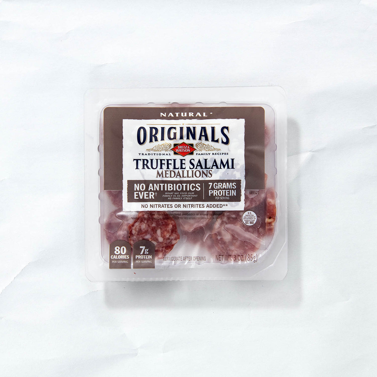 Dietz & Watson truffle salami medallions ABF